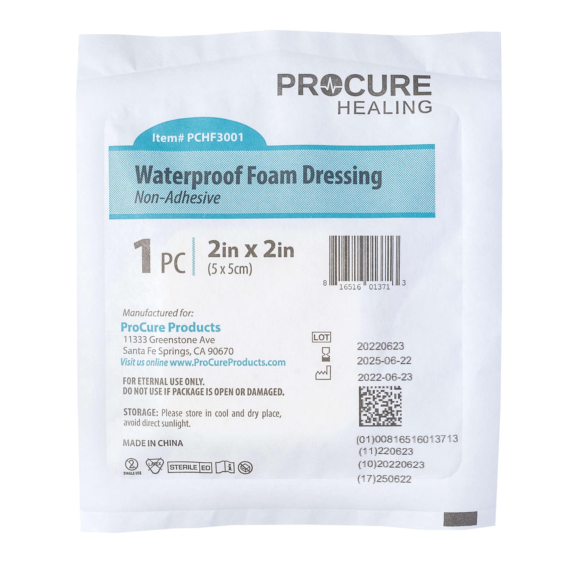 Waterproof Foam Dressing (Non-Adhesive) - Procure Products