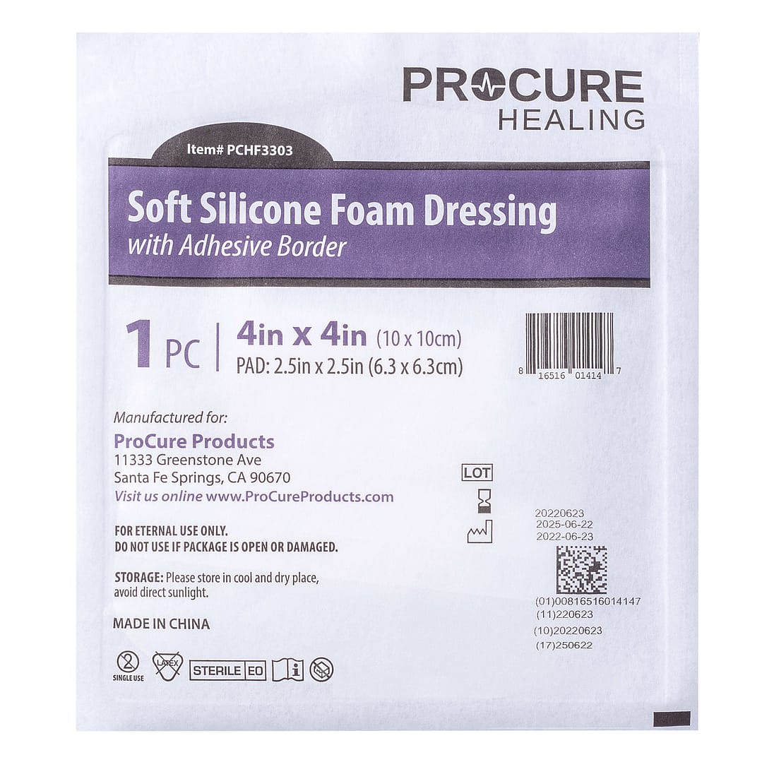 Soft Silicone Foam Dressing (With Border) - Wynnmed Healthcare Products