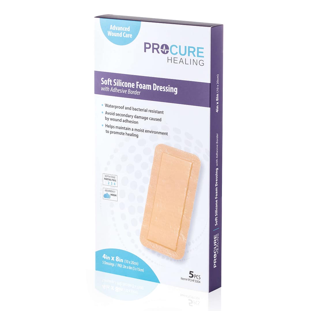 Soft Silicone Foam Dressing (With Border) - Wynnmed Healthcare Products