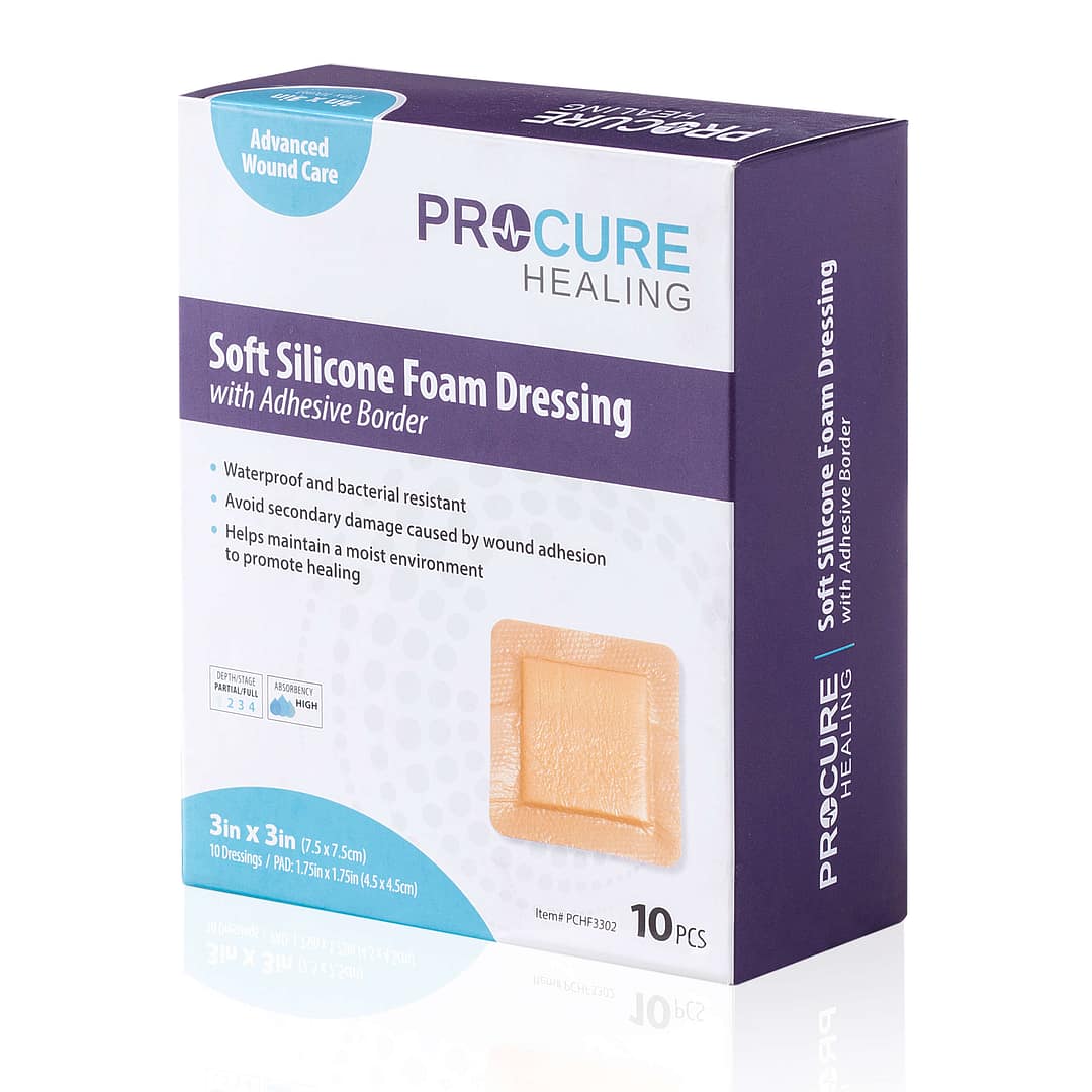 Soft Silicone Foam Dressing (With Border) - Wynnmed Healthcare Products