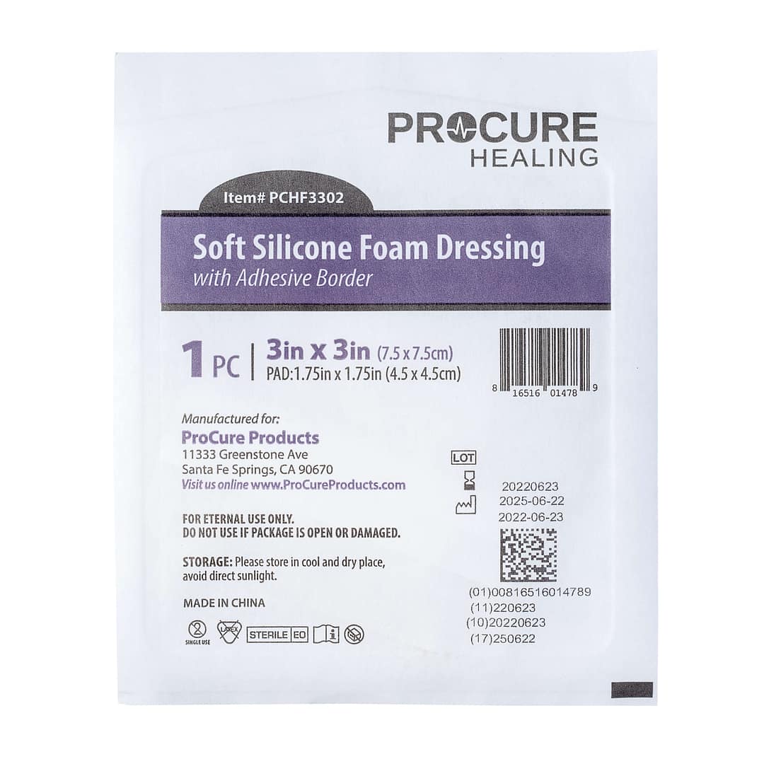 Soft Silicone Foam Dressing (With Border) - Wynnmed Healthcare Products