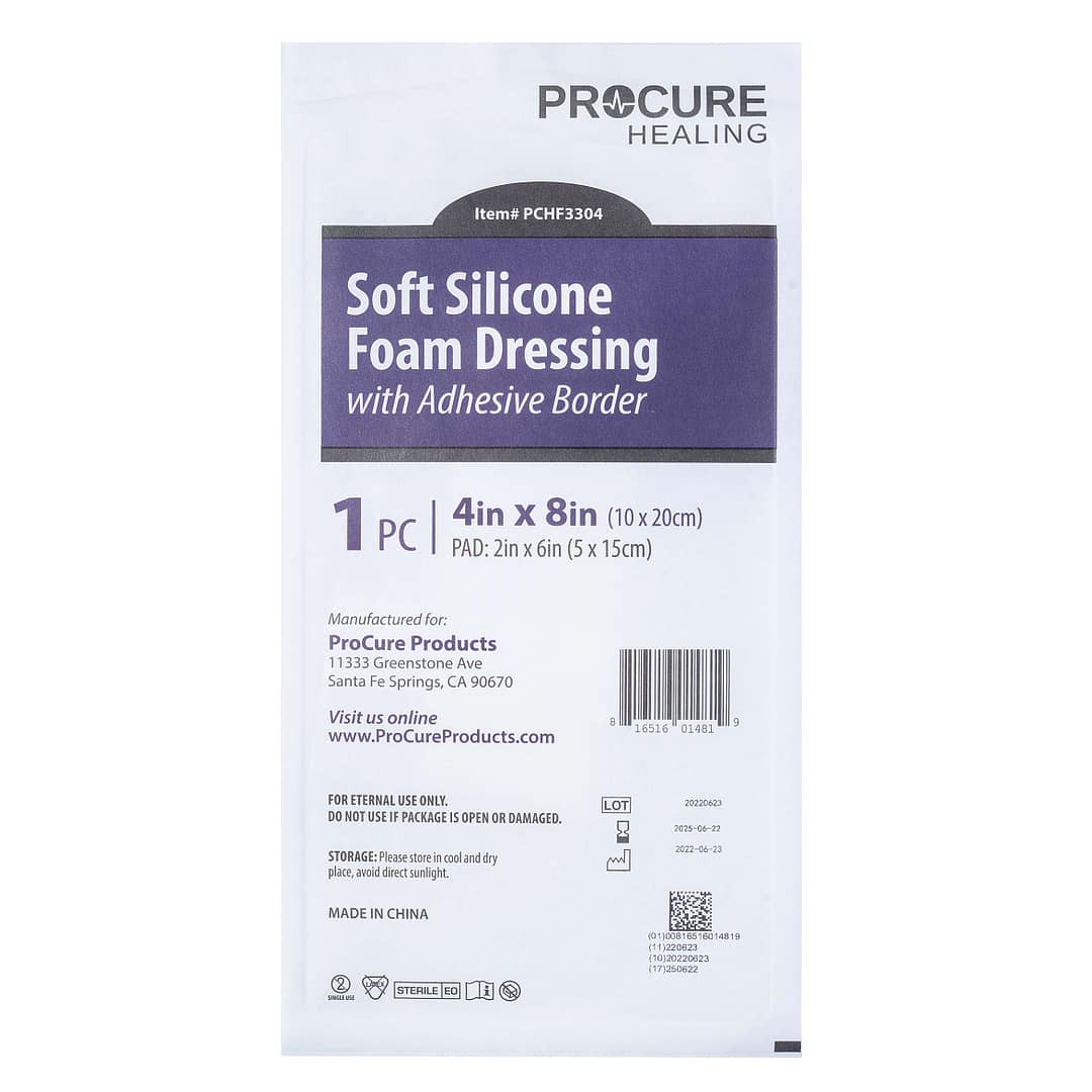 Soft Silicone Foam Dressing (With Border) - Wynnmed Healthcare Products