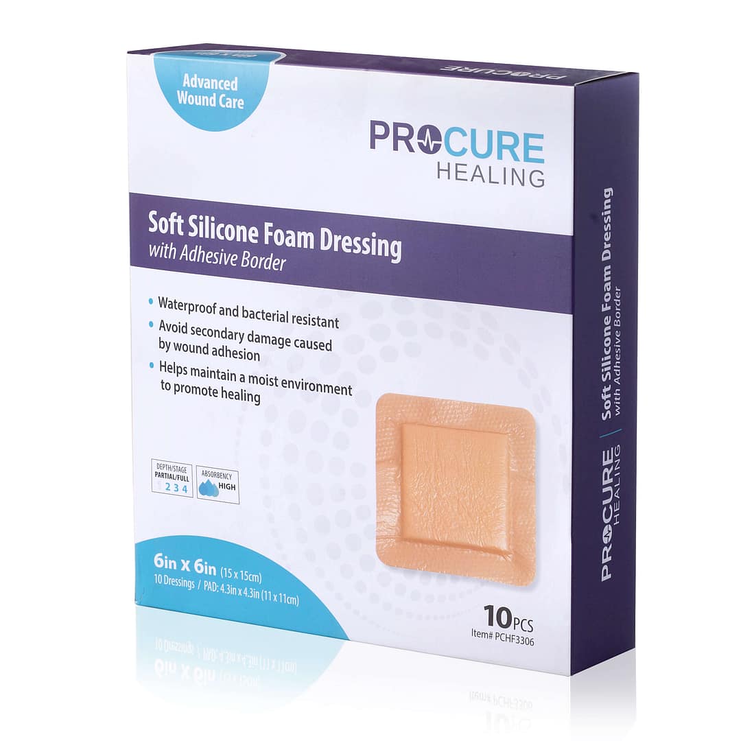 Soft Silicone Foam Dressing (With Border) - Wynnmed Healthcare Products