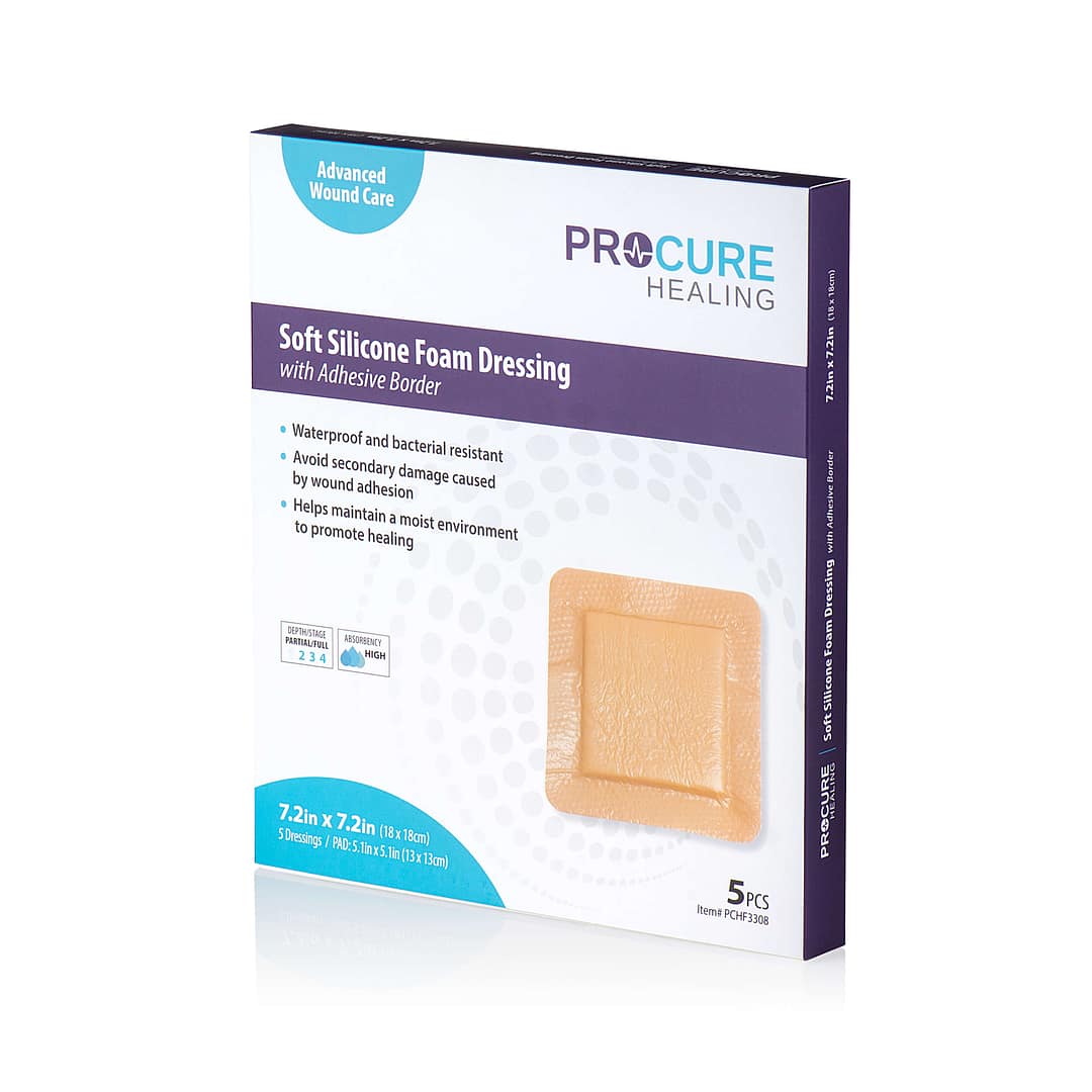 Soft Silicone Foam Dressing (With Border) - Wynnmed Healthcare Products