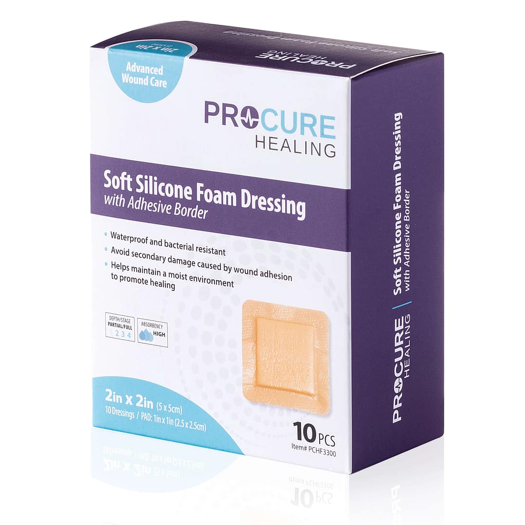 Soft Silicone Foam Dressing (With Border) - Wynnmed Healthcare Products