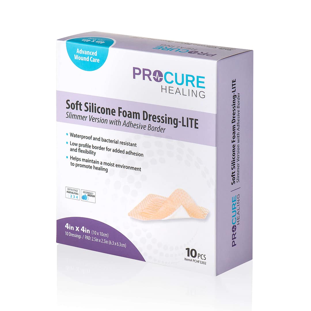 Soft Silicone Foam Dressing-LITE (With Border) - Wynnmed Healthcare ...