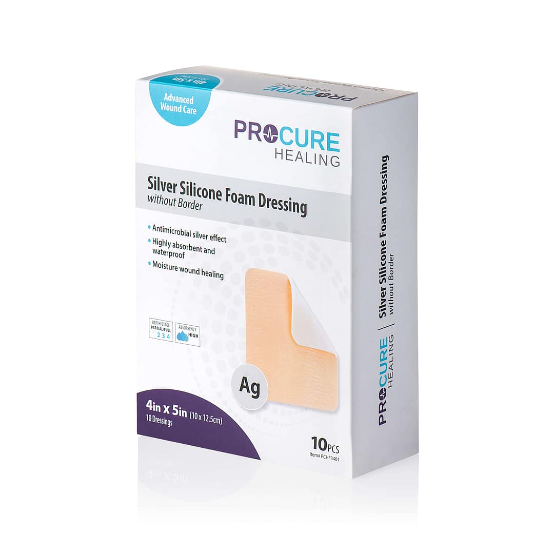 Silver Silicone Foam Dressing (Without Border) - Wynnmed Healthcare ...