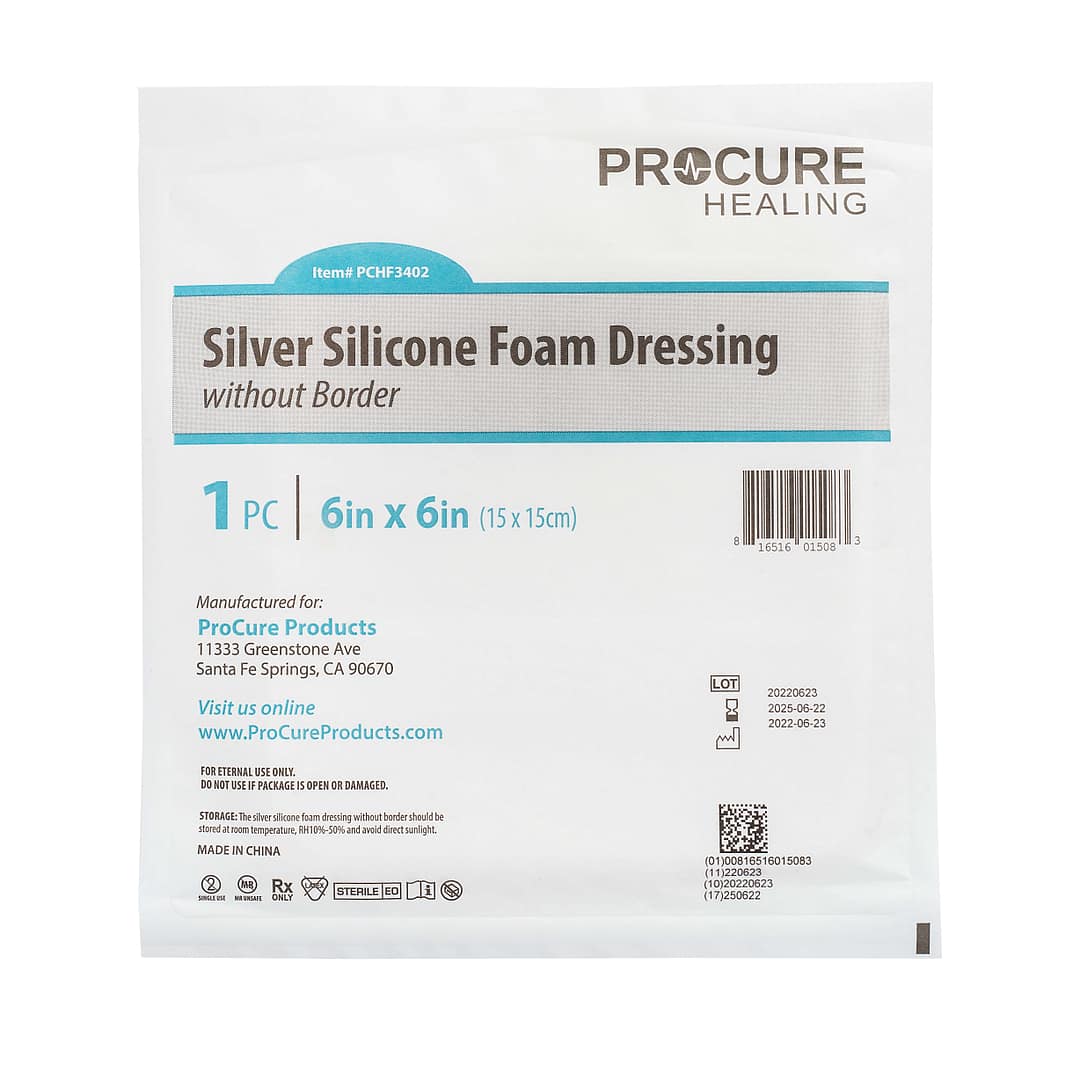 Silver Silicone Foam Dressing (Without Border) - Wynnmed Healthcare ...