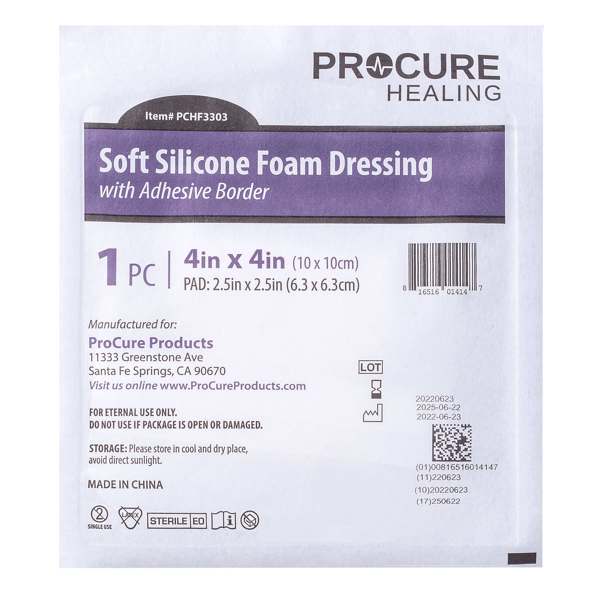 Soft Silicone Foam Dressing (With Border) - Wynnmed Healthcare Products