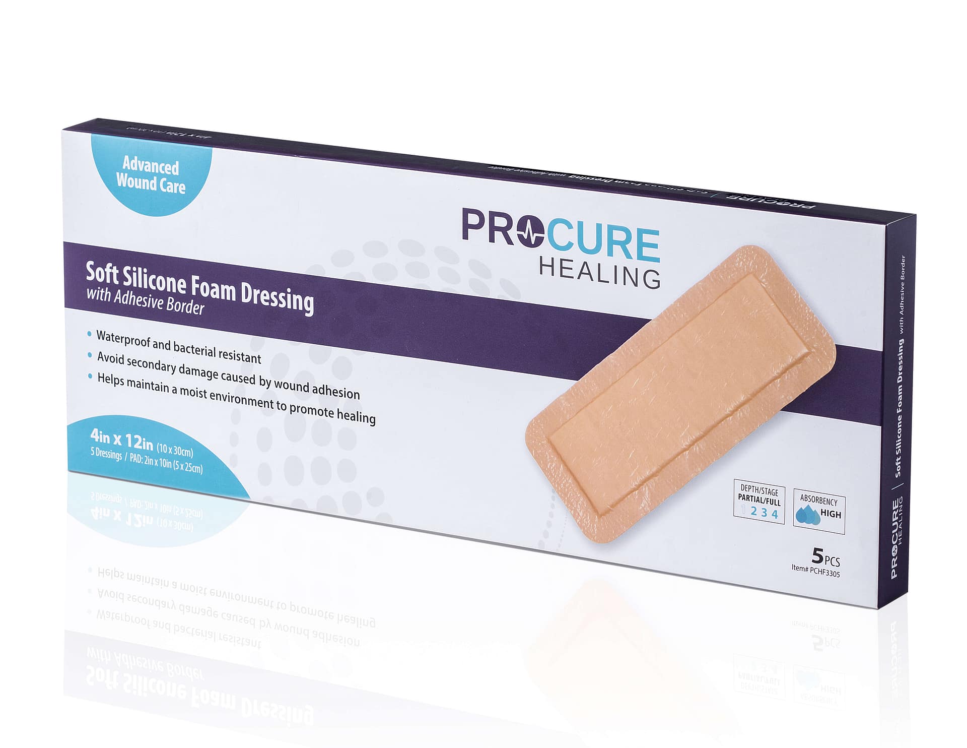 Soft Silicone Foam Dressing (With Border) - Wynnmed Healthcare Products