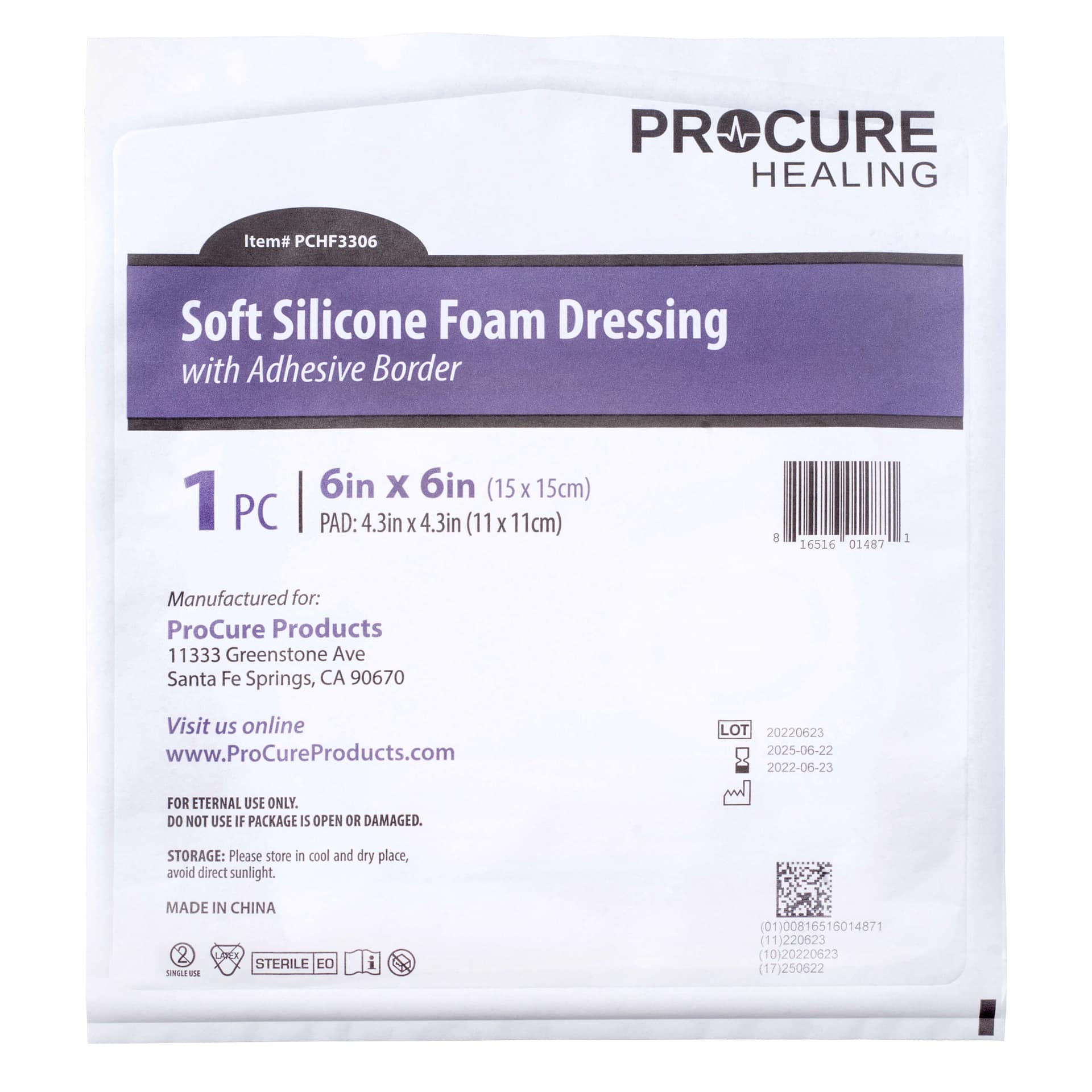 Soft Silicone Foam Dressing (With Border) - Wynnmed Healthcare Products