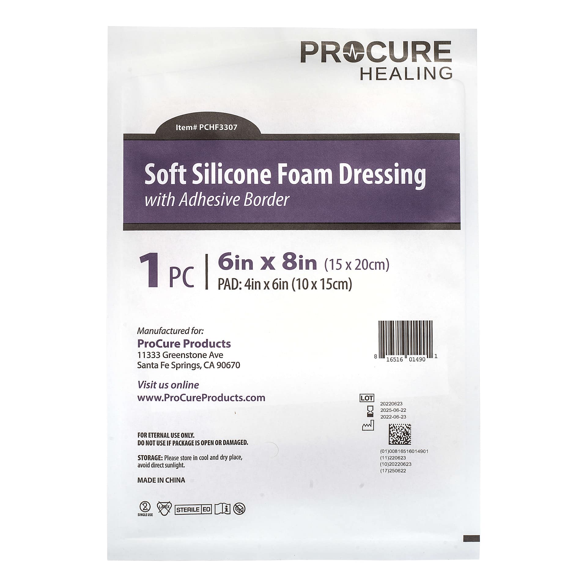 Soft Silicone Foam Dressing (With Border) - Wynnmed Healthcare Products