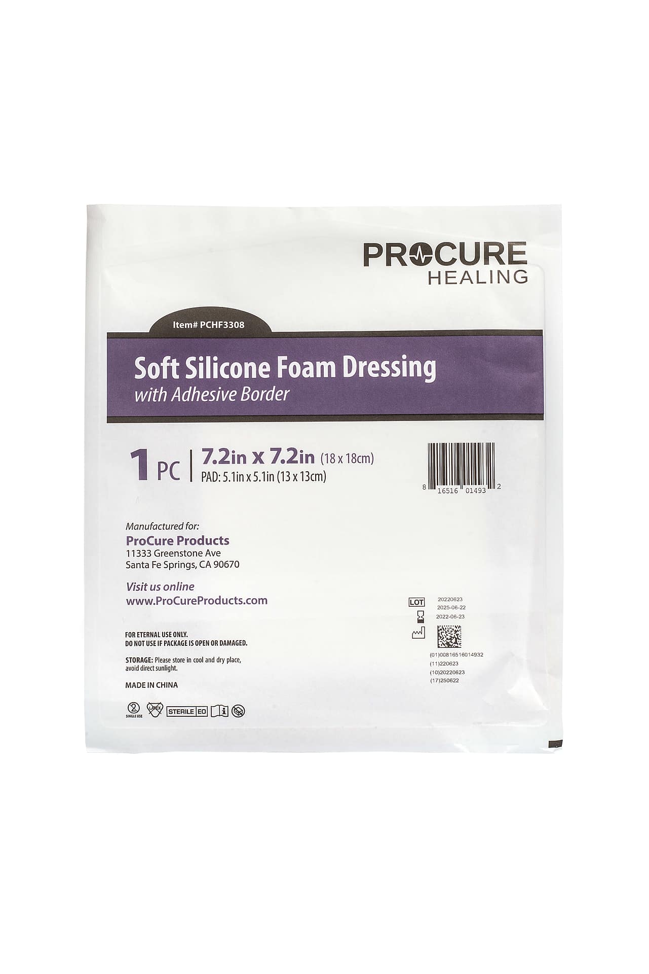 Soft Silicone Foam Dressing (With Border) - Wynnmed Healthcare Products