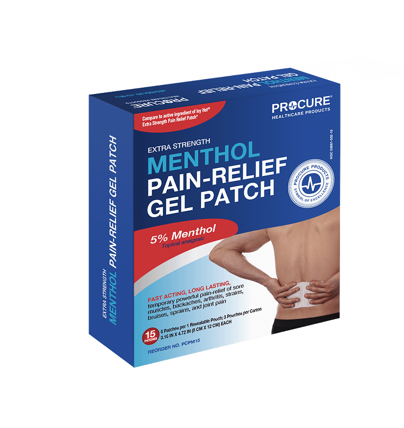Menthol Pain-Relief Gel Patch - Procure Products