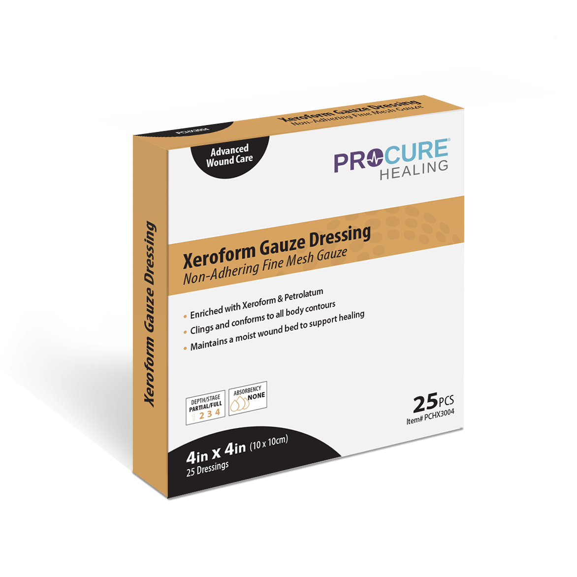 Xeroform Gauze Dressing Non-Adhering Fine Mesh Gauze - Procure Products