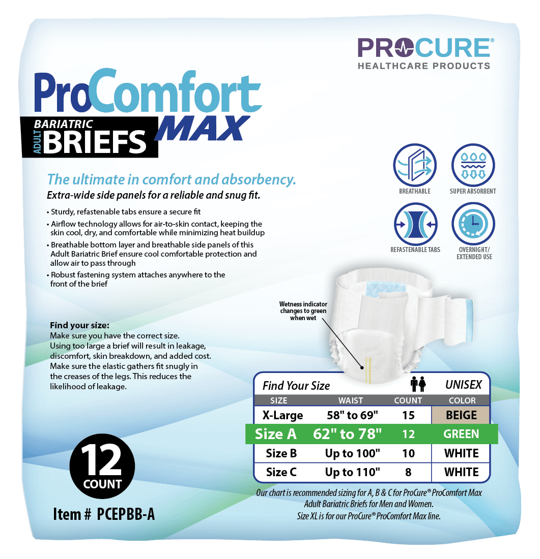 Adult Bariatric Briefs (A) - Procure Products