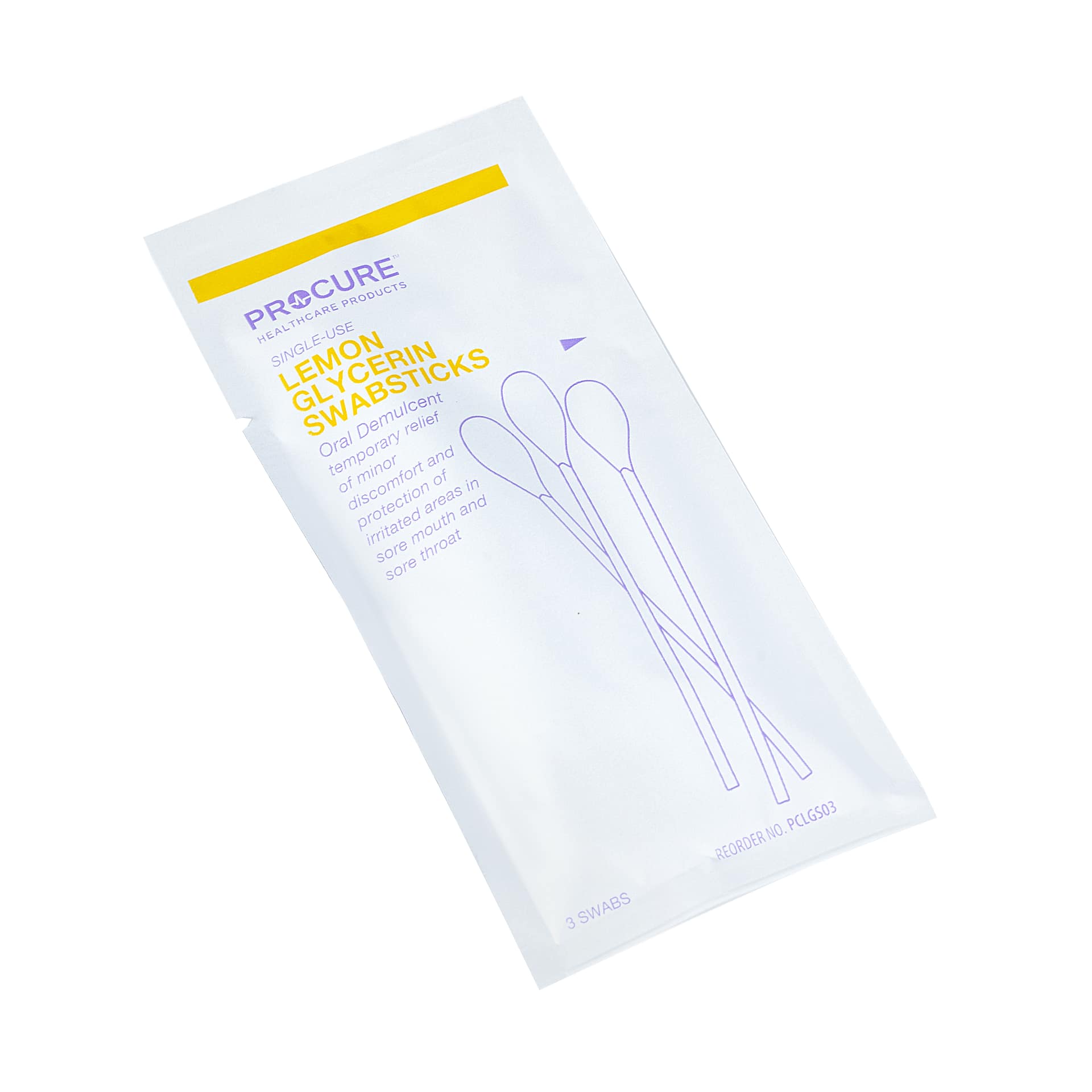 Lemon Glycerin Swabsticks (Triple Pack) - Procure Products