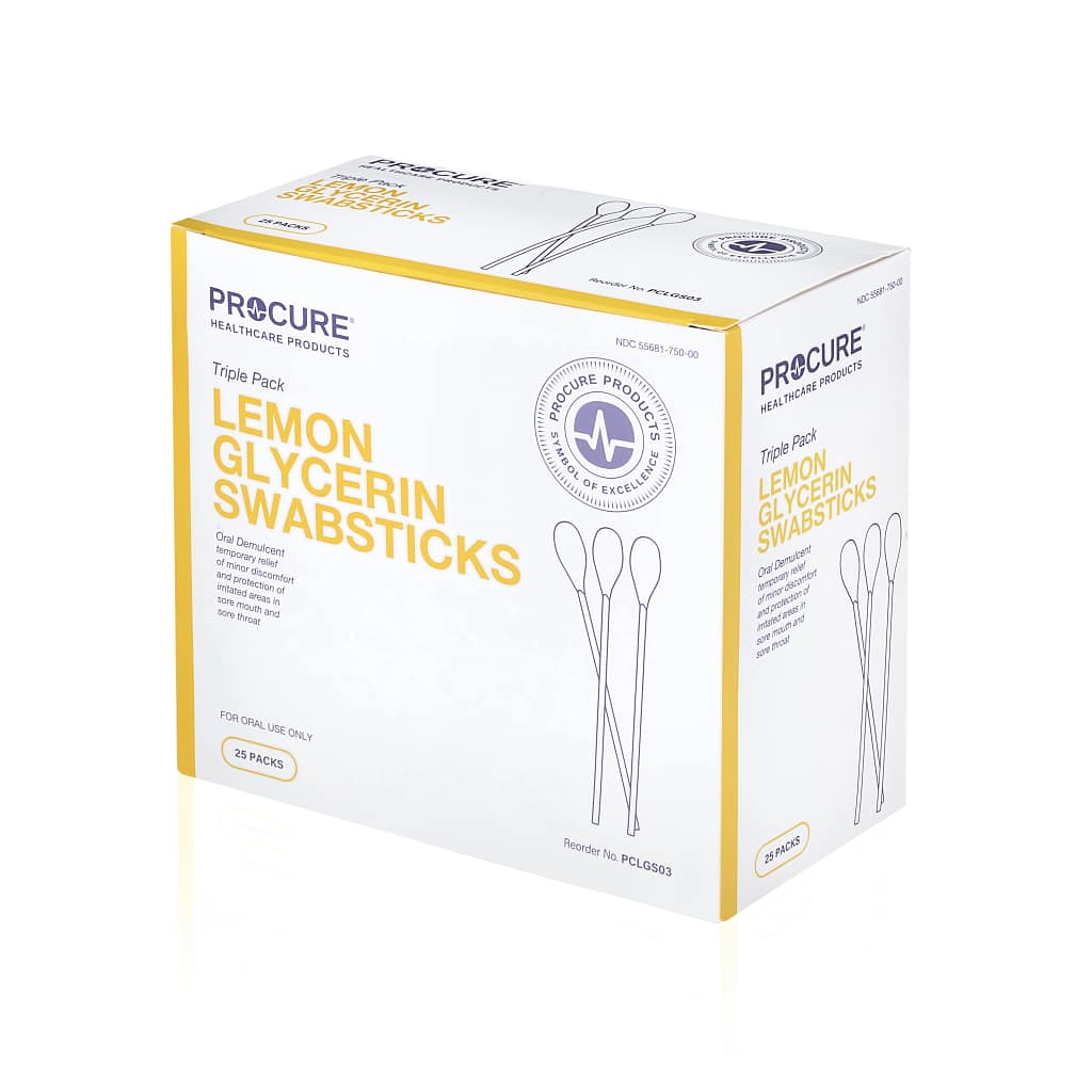 Lemon Glycerin Swabsticks (Triple Pack) - Wynnmed Healthcare Products