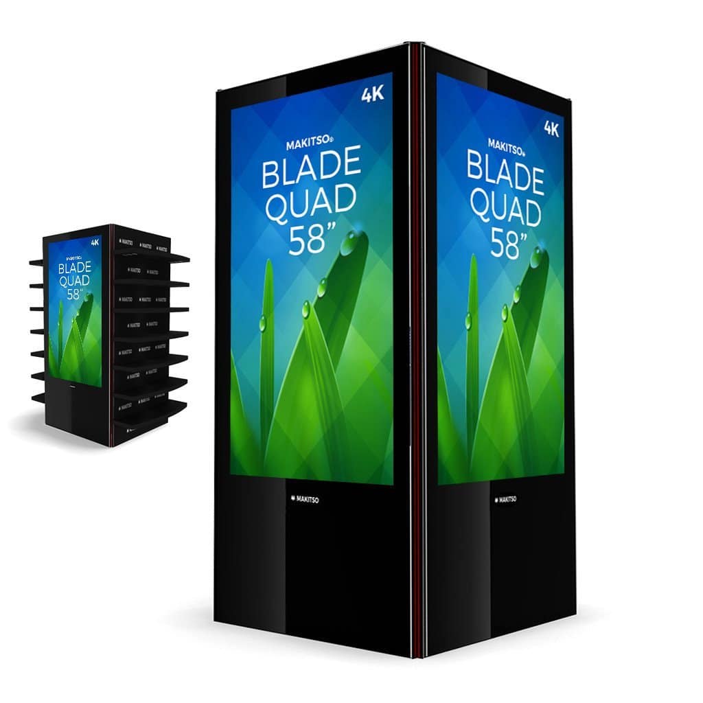 Makitso Blade Quad 58" - 4K Digital Signage | ExpoBanners Australia