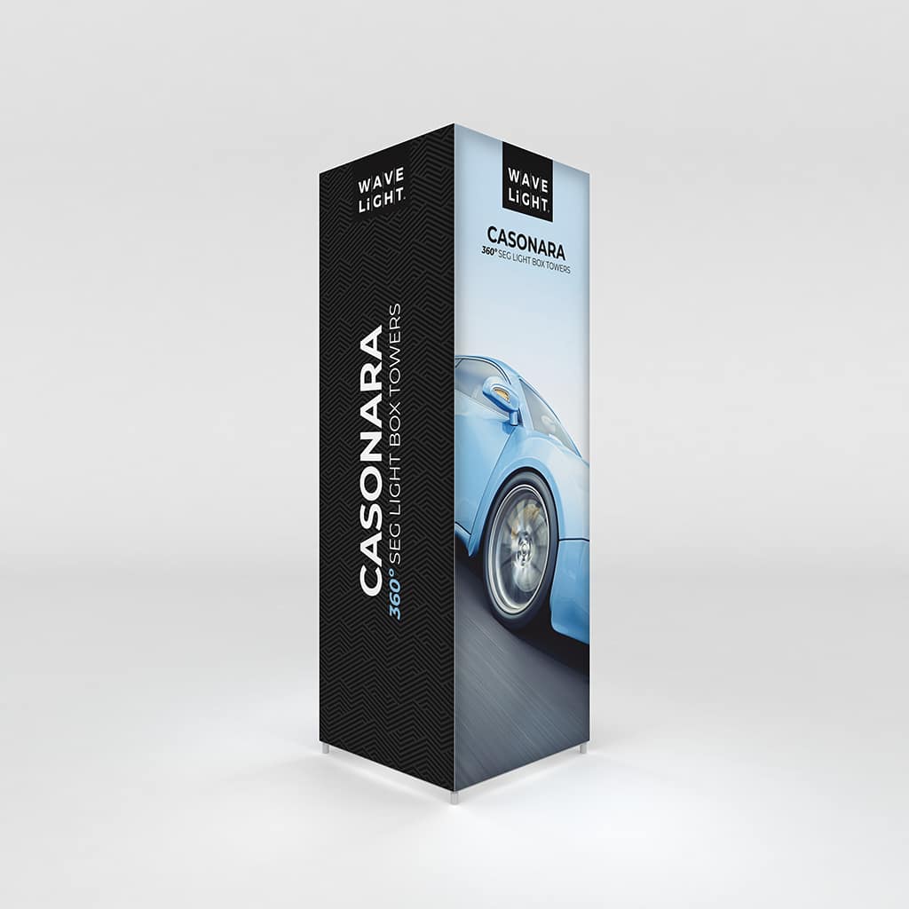 WaveLight® Casonara Tower 360º Light Box Display - 100M | ExpoBanners ...