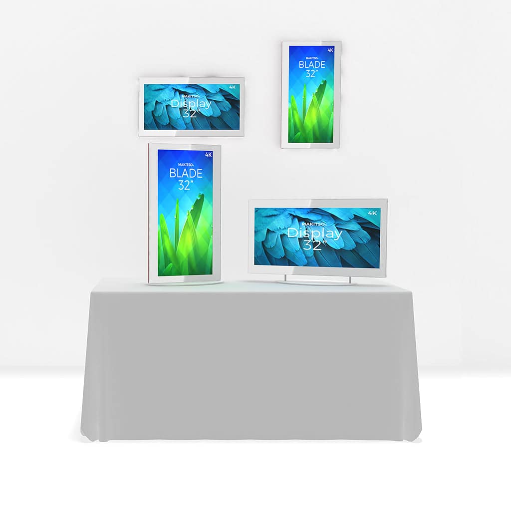 Makitso® Mini Blade 32 - 4K Digital Signage Kiosk | ExpoBanners Australia