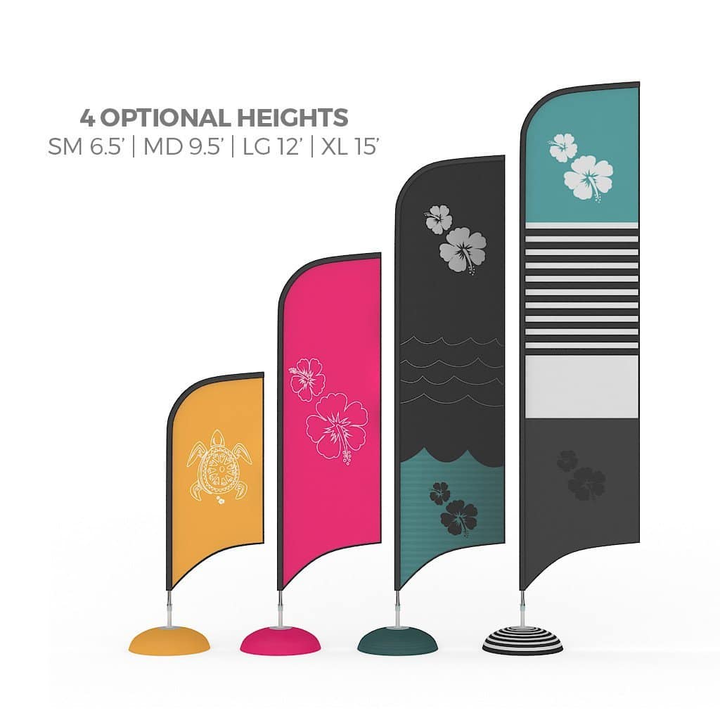 WaveLine® Bowhead Flag XL - 15' Indoor Bowhead Flags | ExpoBanners ...