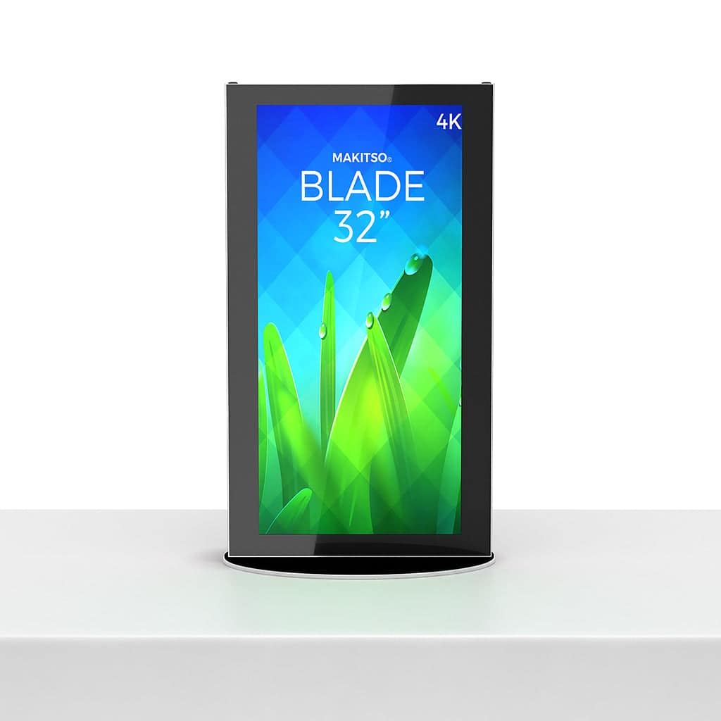 Makitso® Mini Blade 32" - 4K Digital Signage Kiosk | ExpoBanners Australia