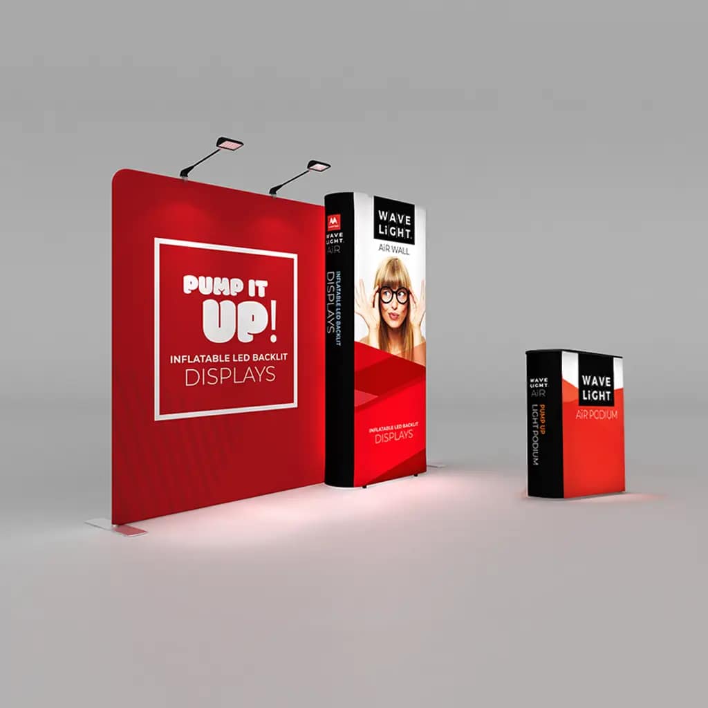 Sleek Booth Presentations with WaveLight® Air Wall Lightbox at ...